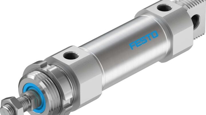 CILINDRO MINI ISO FESTO haste passante DSNU-20-100-P-A-S2 (193990 ...